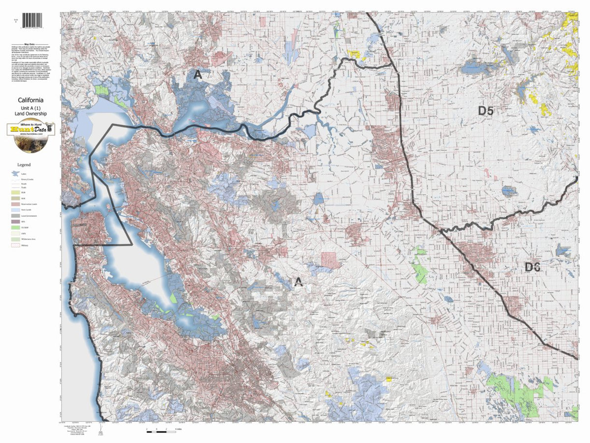 California Deer Hunting Zone A(1) Map by HuntData LLC | Avenza Maps