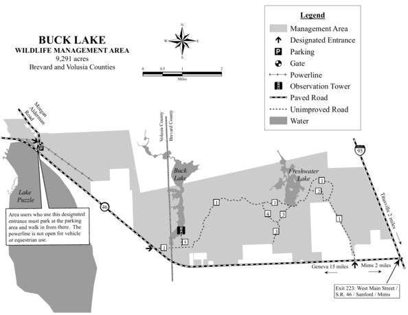 Buck Lake WMA Brochure Map by Florida Fish and Wildlife Conservation ...