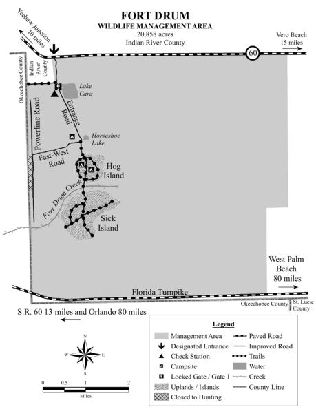 Fort Drum WMA Brochure Map by Florida Fish and Wildlife Conservation ...