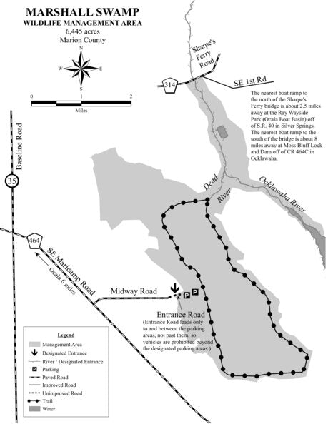 Marshall Swamp WMA Brochure Map by Florida Fish and Wildlife ...
