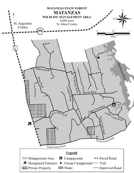 Matanzas WMA Brochure Map by Florida Fish and Wildlife Conservation ...