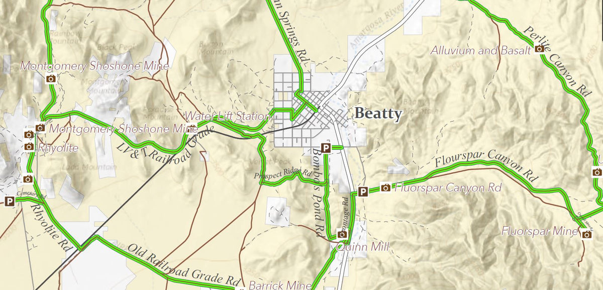 Beatty OHV Trails Map by Nevada Department of Conservation and Natural ...
