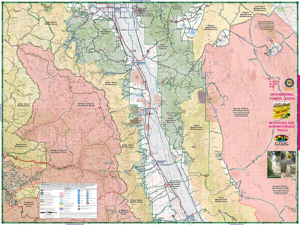 CTUC Inyo National Forest South Map by California Trail Users Coalition ...