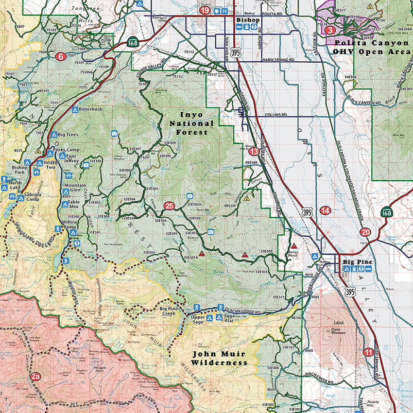 CTUC Inyo National Forest South Map by California Trail Users Coalition ...
