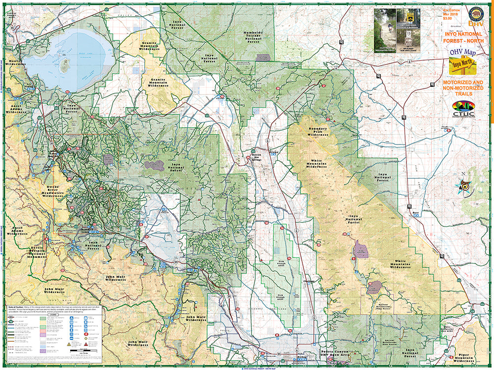 CTUC Inyo National Forest North Map by California Trail Users Coalition ...