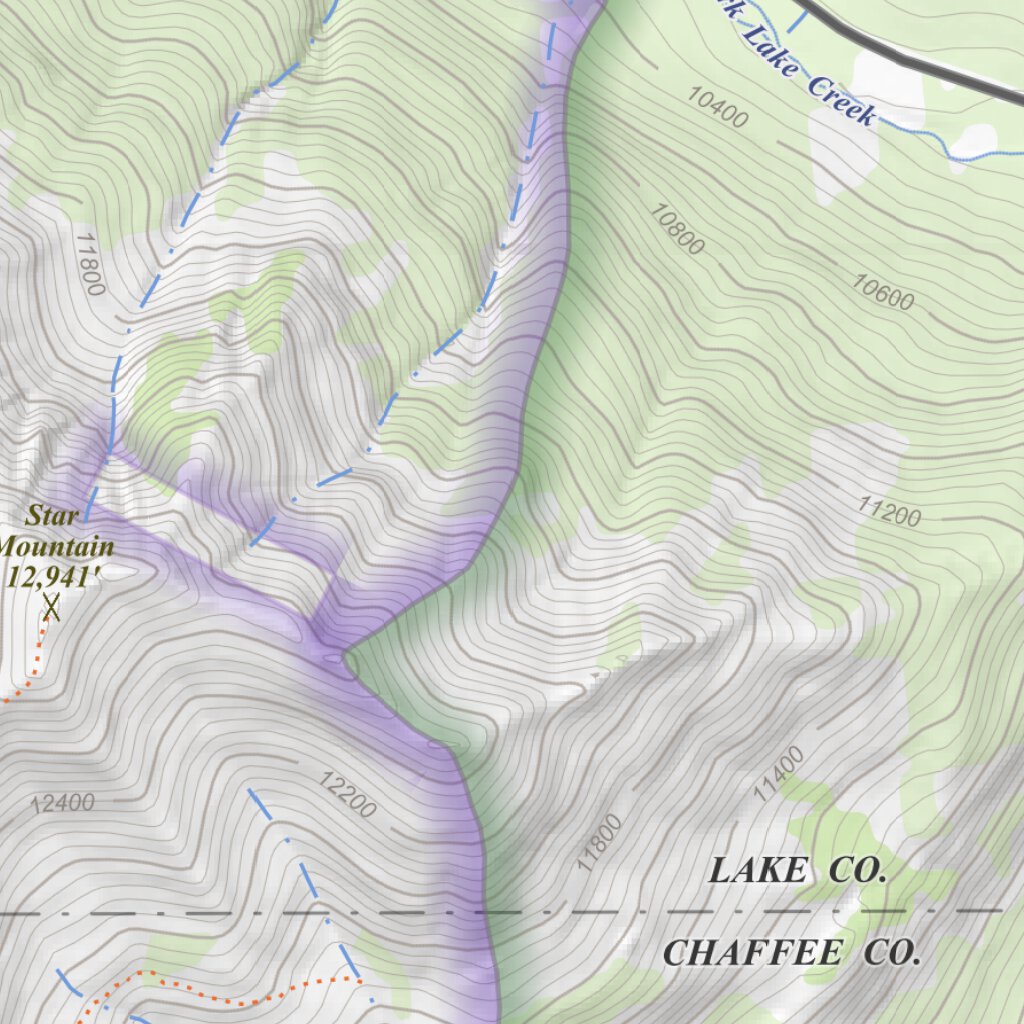 Independence Pass, Colorado 7.5 Minute Topographic Map by Apogee ...