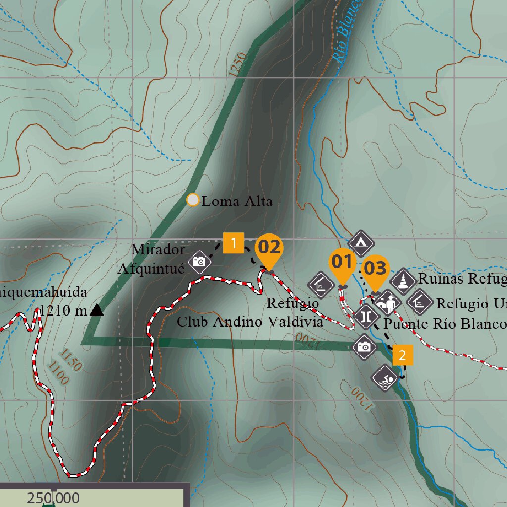 Reserva Nacional Mocho-Choshuenco (LADO A) Map by Andeshandbook ...