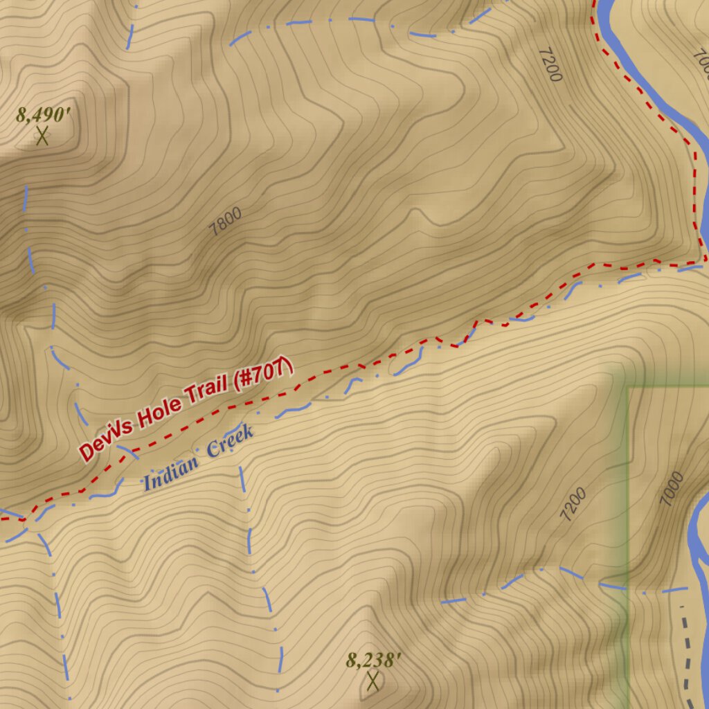 Devil Mountain, Colorado 7.5 Minute Topographic Map - Color Hillshade ...