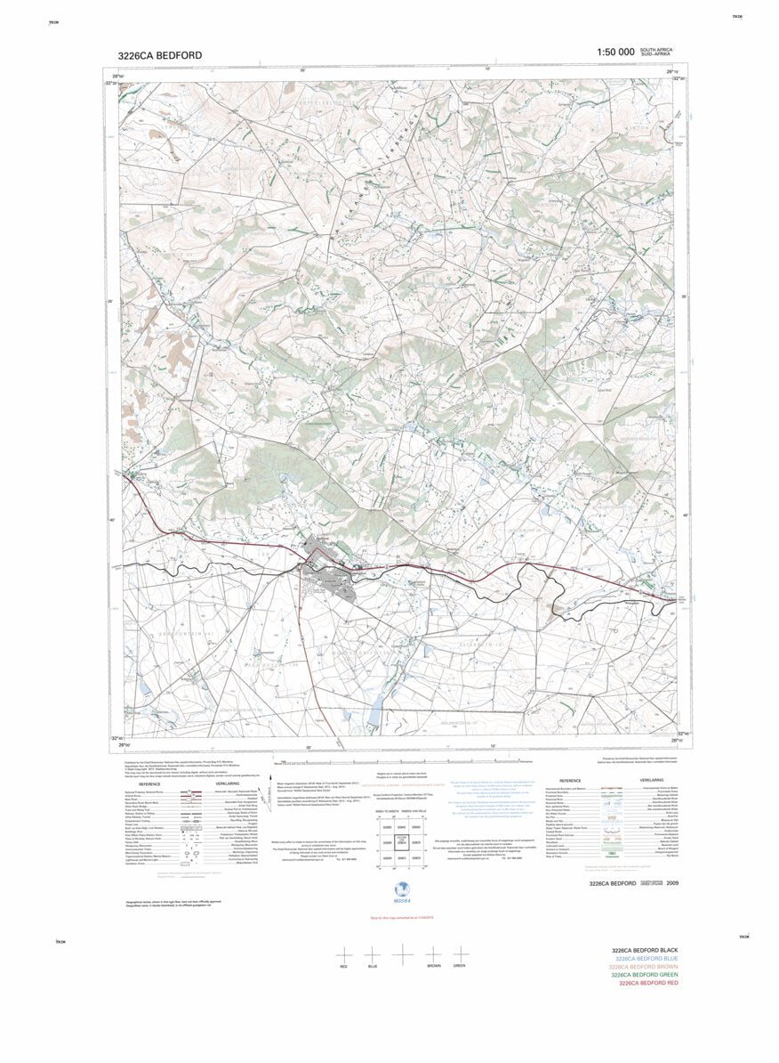 3226CA BEDFORD Map by Chief Directorate: National Geo-spatial ...