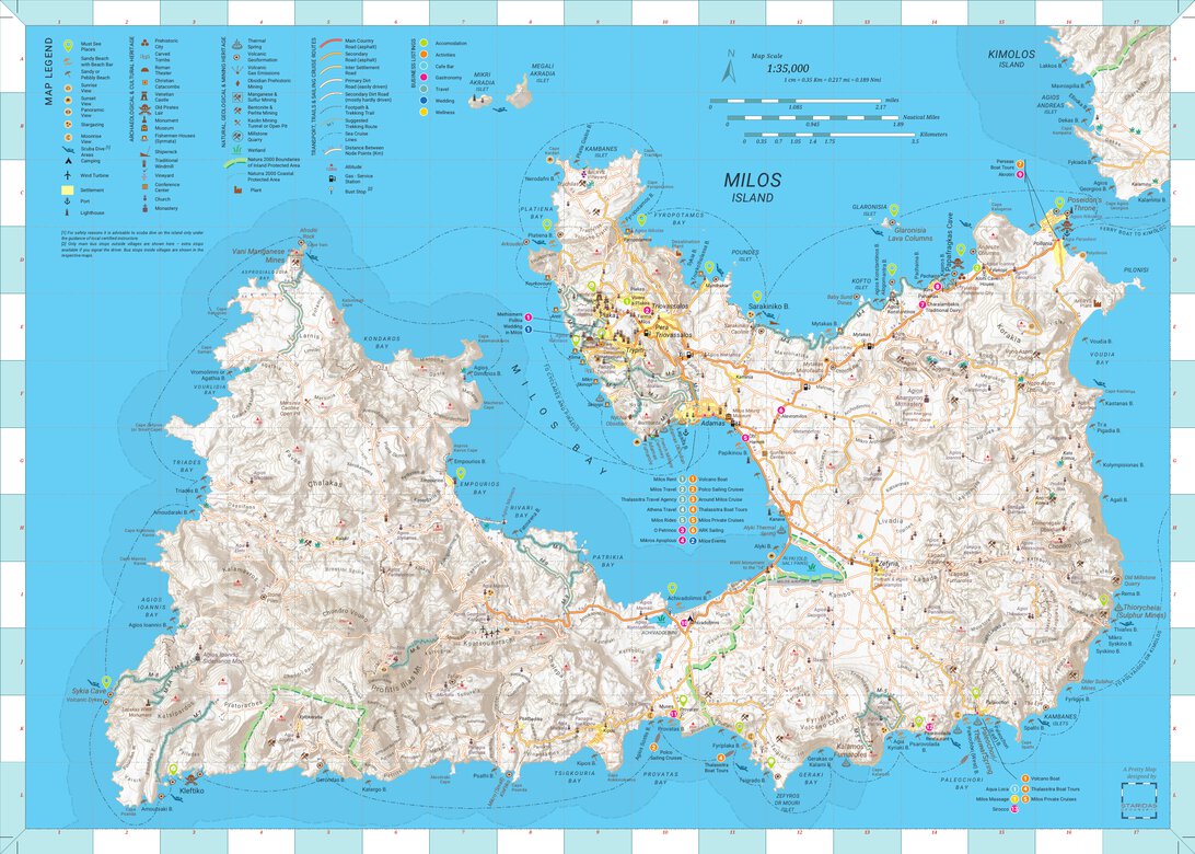 Map 01: Milos - The Island by Milos Smart Maps | Avenza Maps