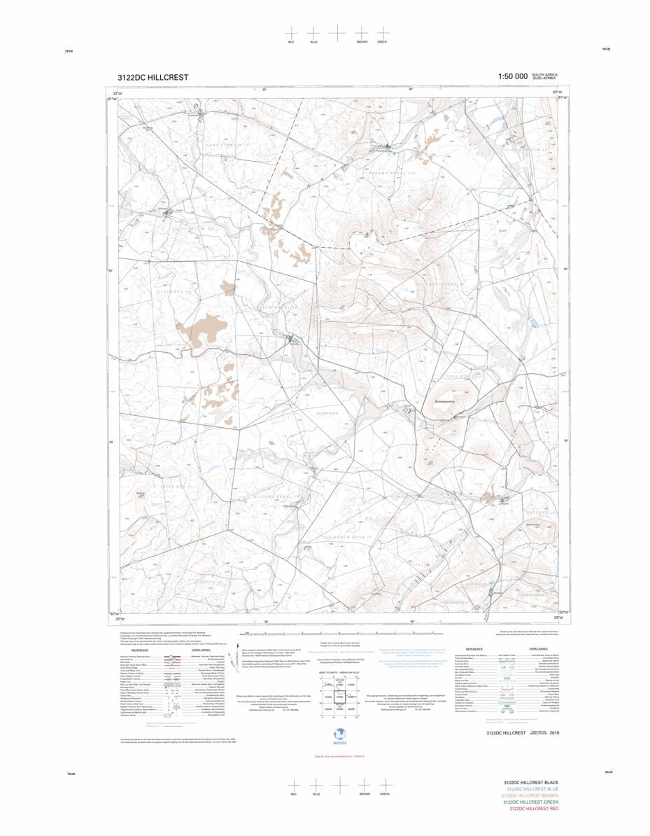 3122DC HILLCREST Map by Chief Directorate: National Geo-spatial ...