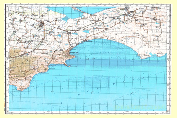 Soviet Genshtab - l36-30--(1985) - Ukraine Map by Avenza Systems Inc ...