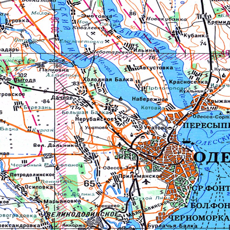 Soviet Genshtab - l36-1--(1984) - Ukraine Map by Avenza Systems Inc ...