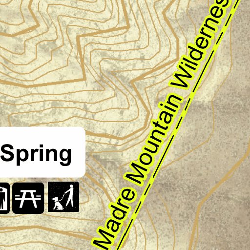 White Rock Mountain Loop Trail Map by Red Rock Canyon National ...