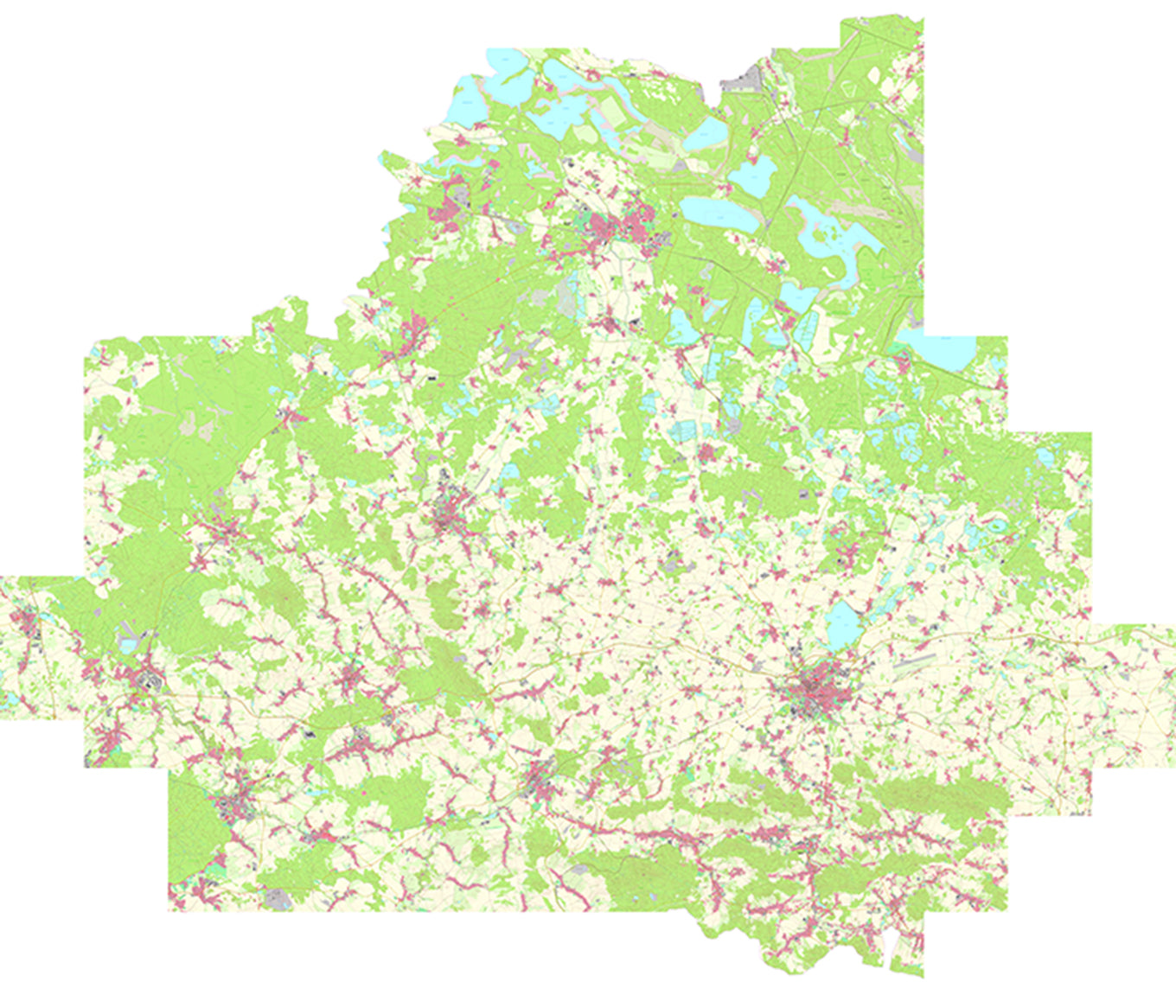 Rural District of Bautzen (1:10,000 scale) Map by Staatsbetrieb ...