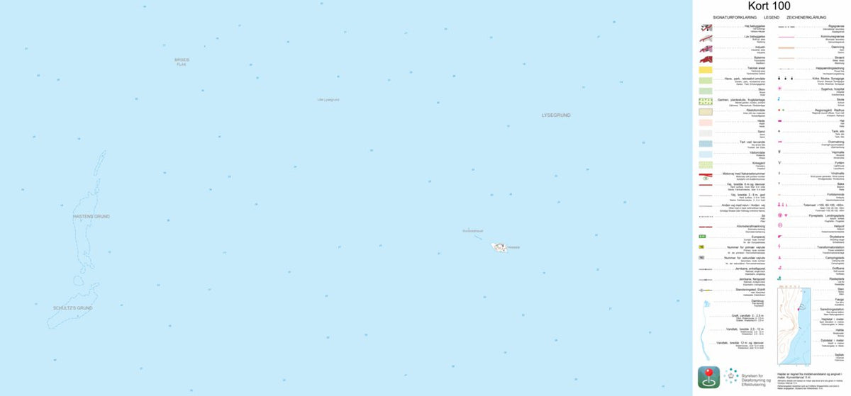 Hundested (1:100,000 scale) Map by Kortforsyningen | Avenza Maps