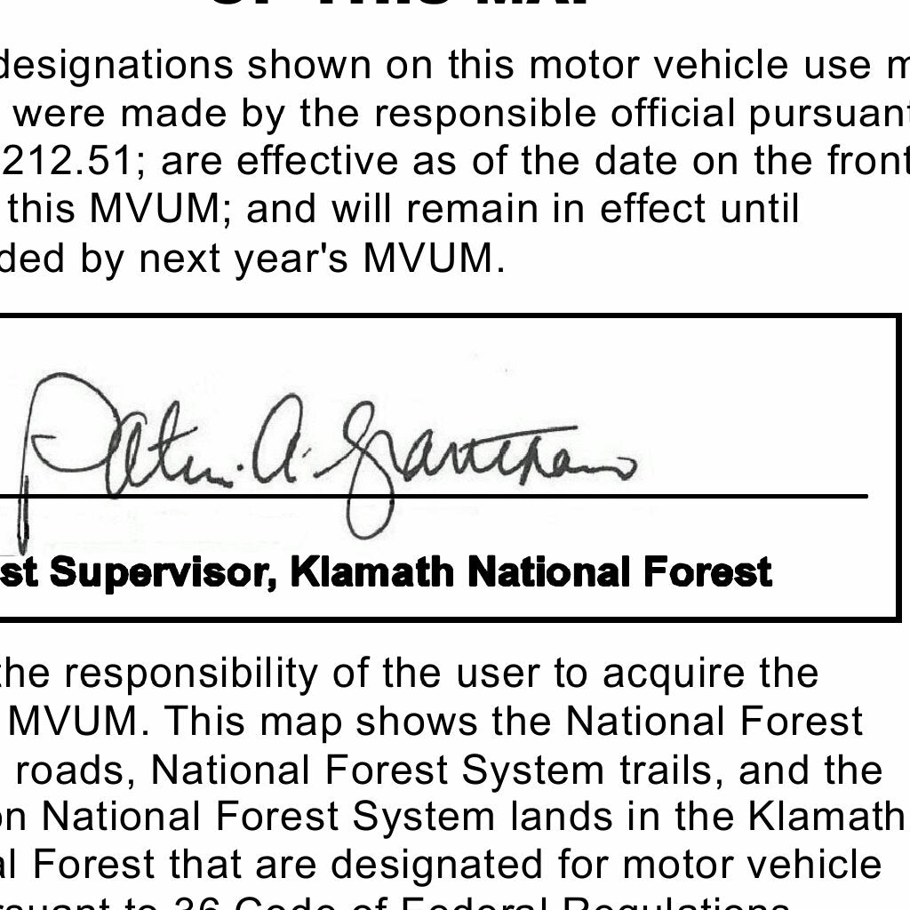 Klamath MVUM - Ukonom Map by US Forest Service R5 | Avenza Maps