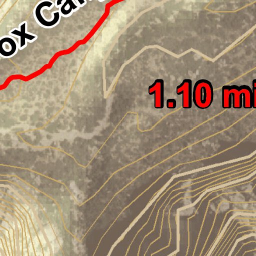 Ice Box Canyon Map by Red Rock Canyon National Conservation Area ...