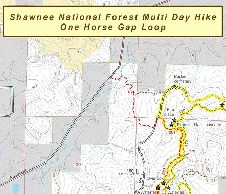 Shawnee NF Multi-Day Hike Map Bundle by River to River Trail Society ...