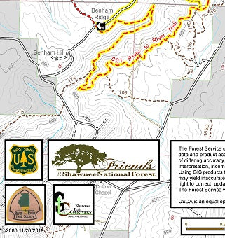 Shawnee NF Multi-Day Hike Map Bundle by River to River Trail Society ...