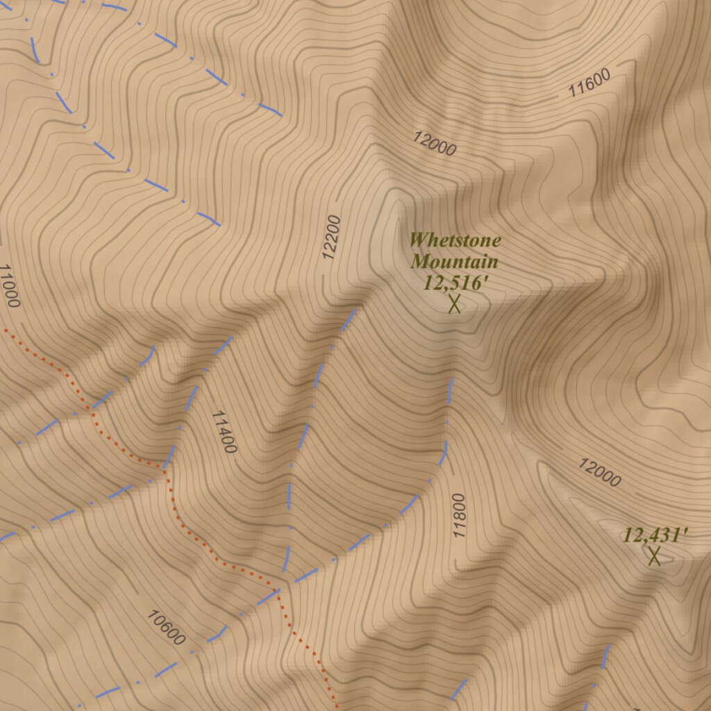 Crested Butte, Colorado 7.5 Minute Topographic Map - Color Hillshade by ...