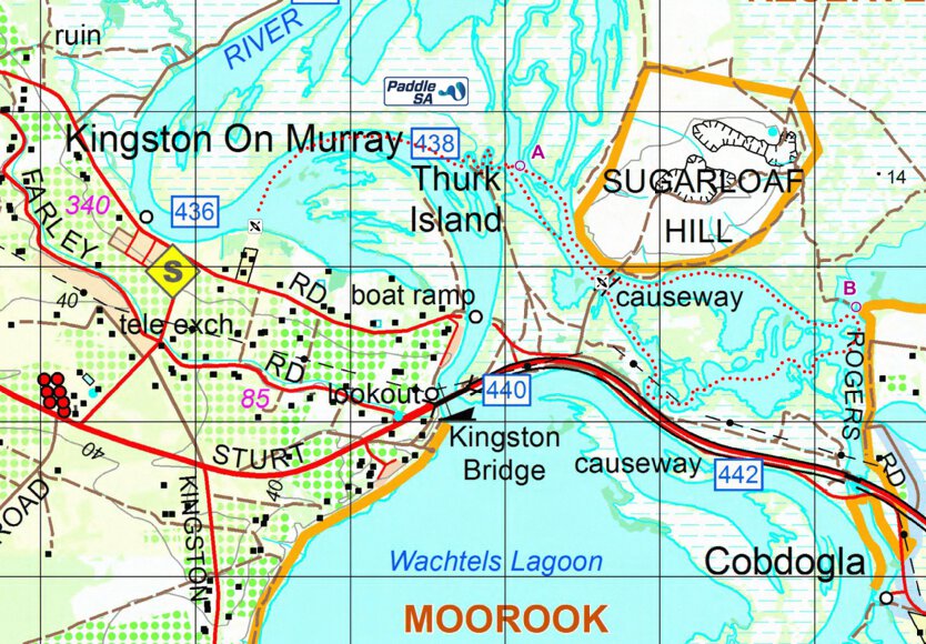 PaddleSA Chambers Creek Loop Trail Map by PaddleSA | Avenza Maps