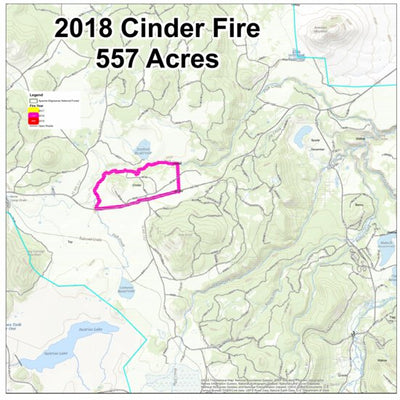 2018 Cinder Fire Map by Arizona Mushroom Society | Avenza Maps