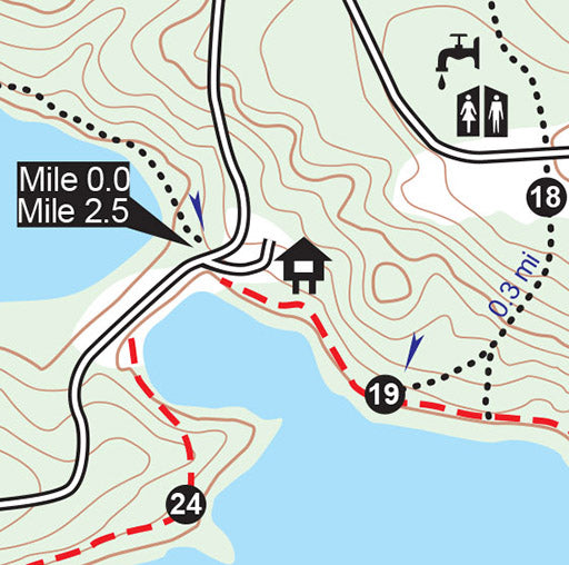 Lakeshore Trail - Holly Recreation Area Map by MichiganTrailMaps.com ...