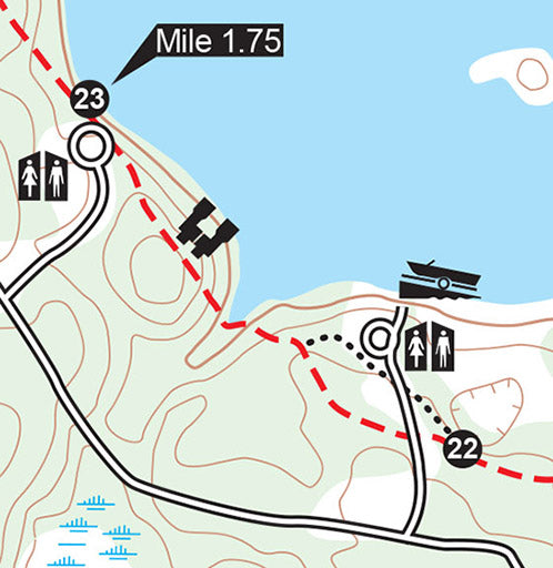 Lakeshore Trail - Holly Recreation Area Map by MichiganTrailMaps.com ...