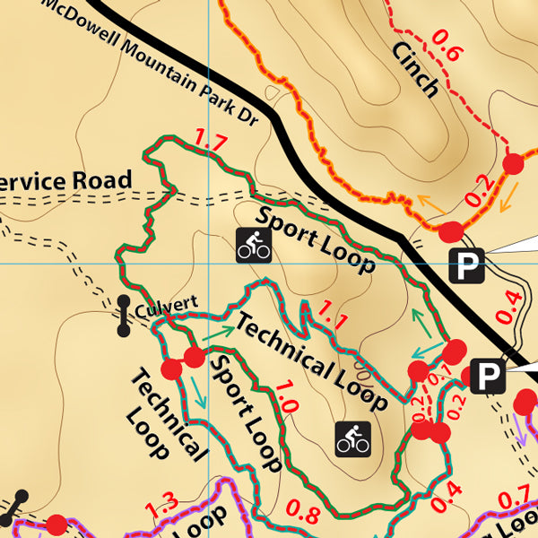 This is a Map of the Competitive Loops at McDowell Regional Park. by ...
