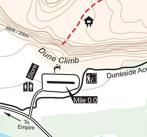 Dunes Trail - Sleeping Bear Dunes Map by MichiganTrailMaps.com | Avenza ...