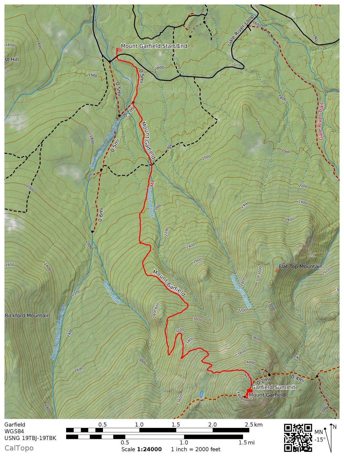 Mount Garfield Map by Effortless Adventure LLC | Avenza Maps