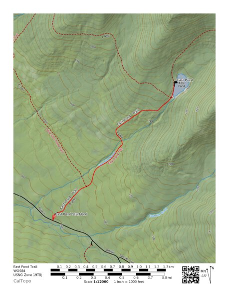 East Pond Trail Map by Effortless Adventure LLC | Avenza Maps