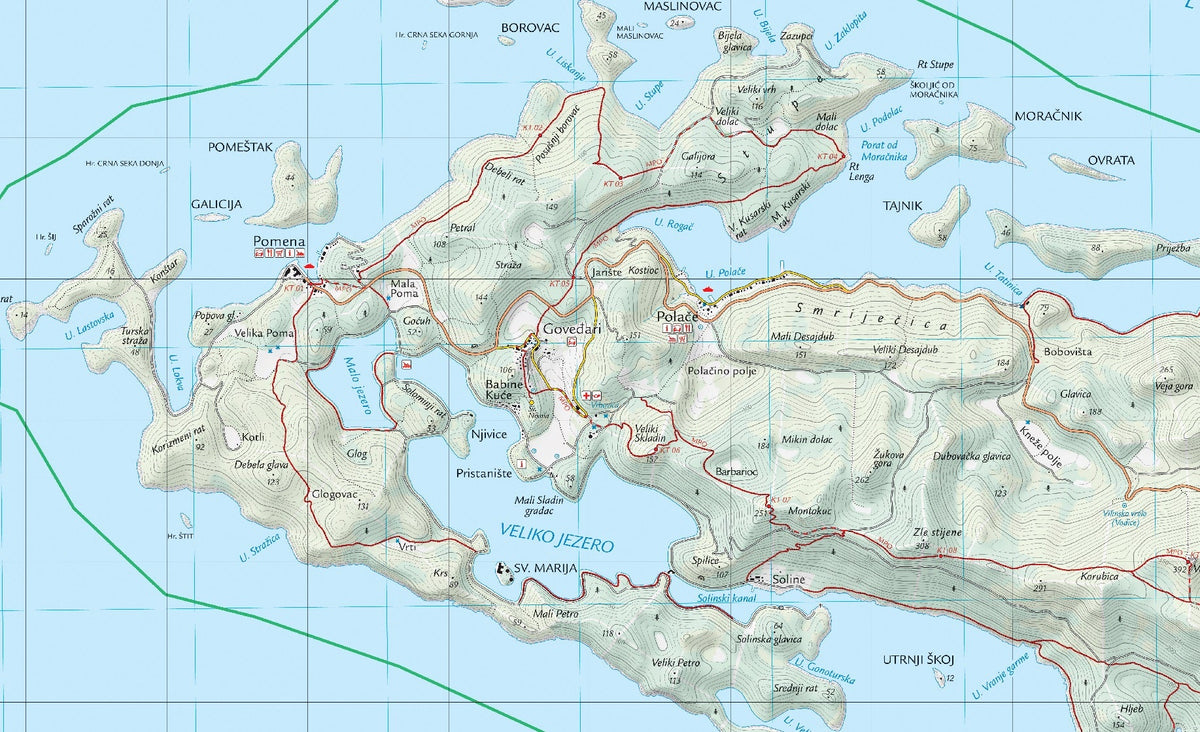 Otok Mljet Map by Croatian Mountain Rescue Service - HGSS | Avenza Maps