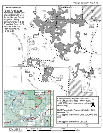 Horseshoe Timber Sale Map by US Forest Service R9 | Avenza Maps
