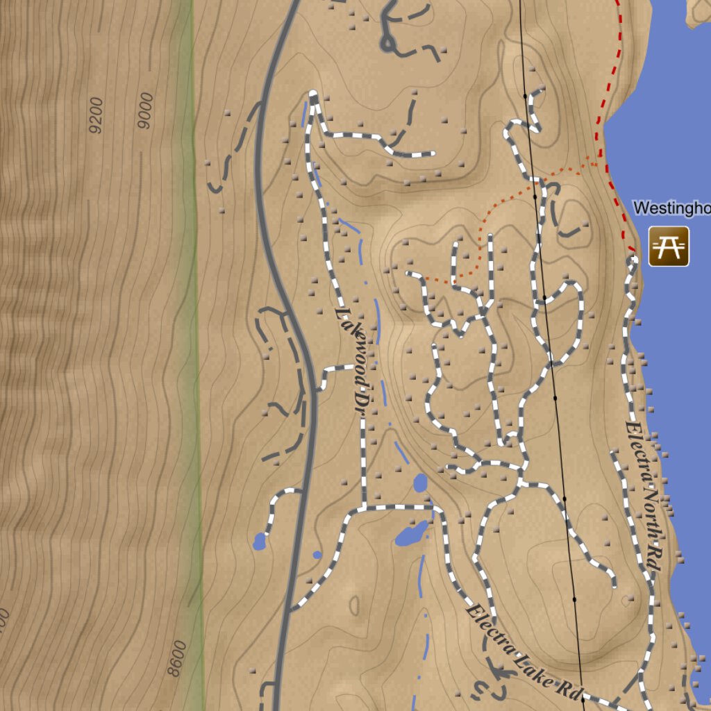 Electra Lake, Colorado 7.5 Minute Topographic Map - Color Hillshade by ...