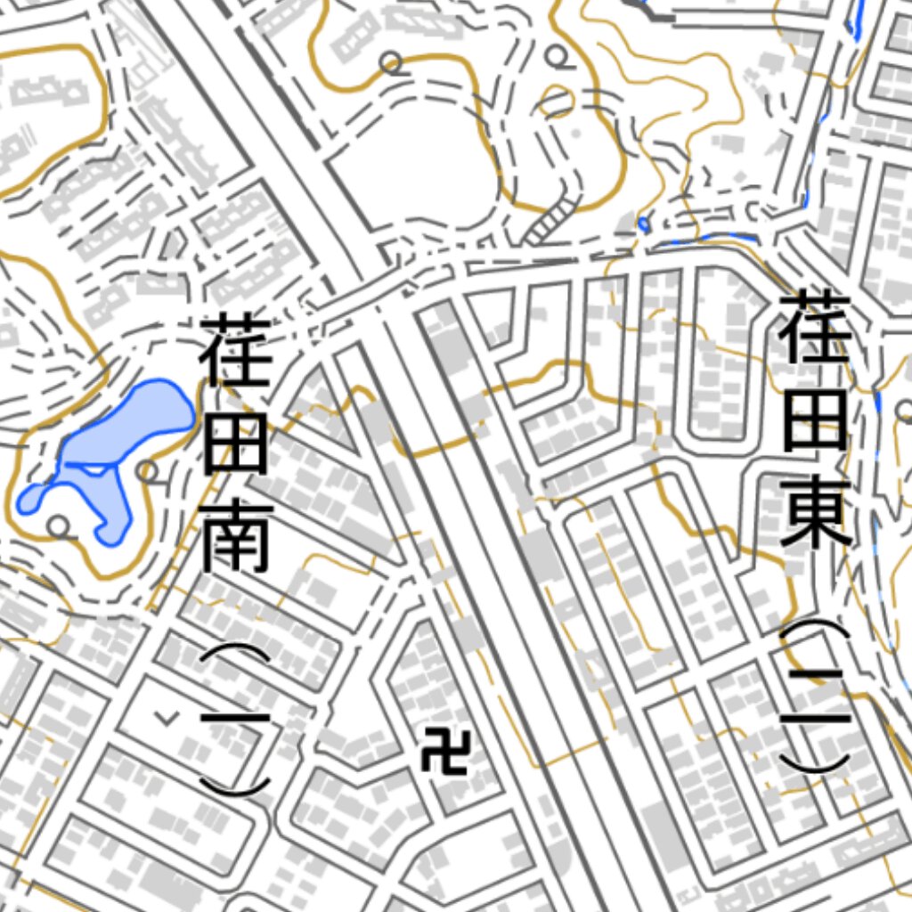 533924 荏田（えだ Eda）, 地形図 Map by Pacific Spatial Solutions, Inc. | Avenza Maps