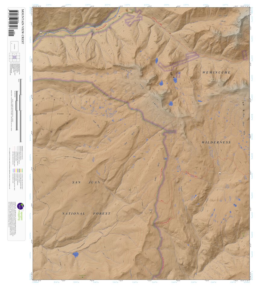 Mountain View Crest, Colorado 7.5 Minute Topographic Map - Color ...