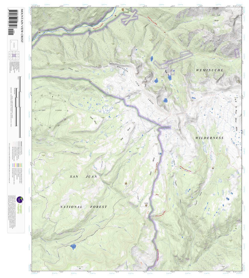 Mountain View Crest, Colorado 7.5 Minute Topographic Map by Apogee ...