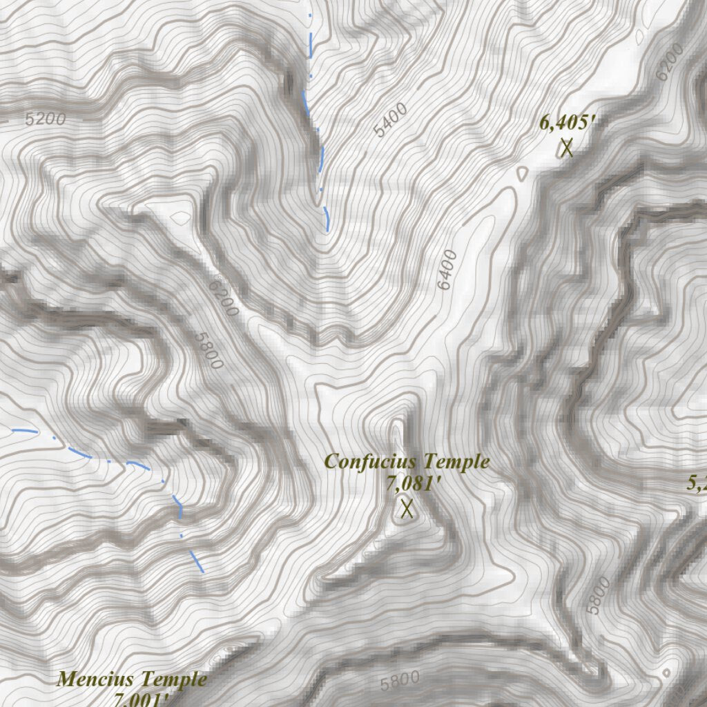 Shiva Temple, Arizona 7.5 Minute Topographic Map by Apogee Mapping, Inc ...