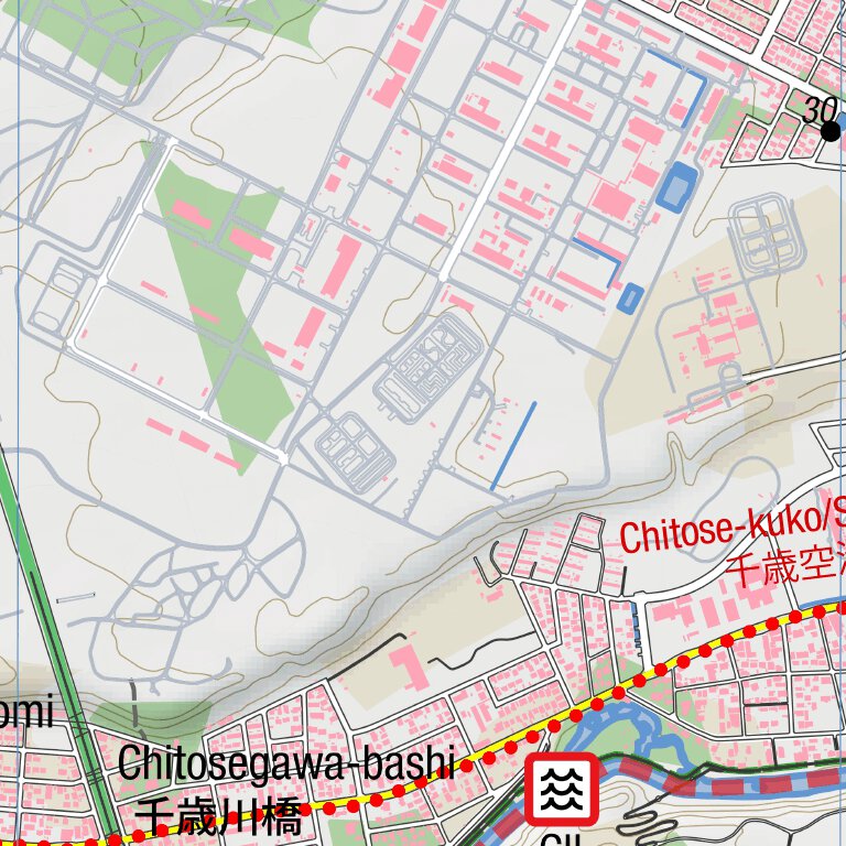 Chitose River Long-run Canoe Route (Hokkaido, Japan) Map by ...