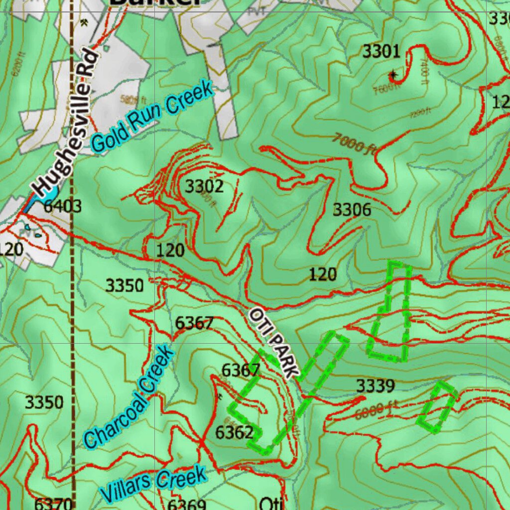 Montana Elk Hunting District 448 Land Ownerhip Map by Montana HuntData ...