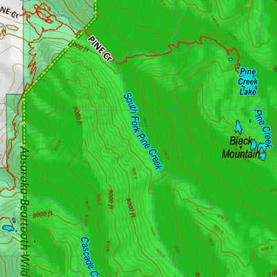 Mountain Goat Hunting District 330 Land Ownership Map by Montana ...