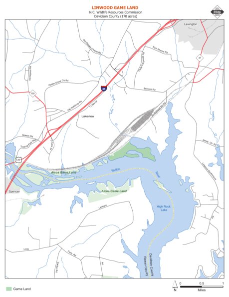 Linwood Game Land Map by North Carolina Wildlife Resources Commission ...