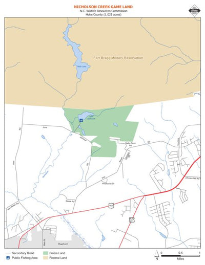 Nicholson Creek Game Land Map by North Carolina Wildlife Resources ...