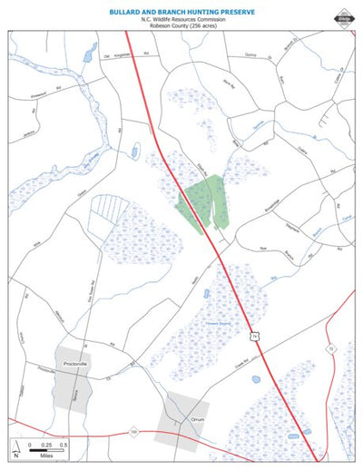 Bullard Branch Game Land Map by North Carolina Wildlife Resources ...
