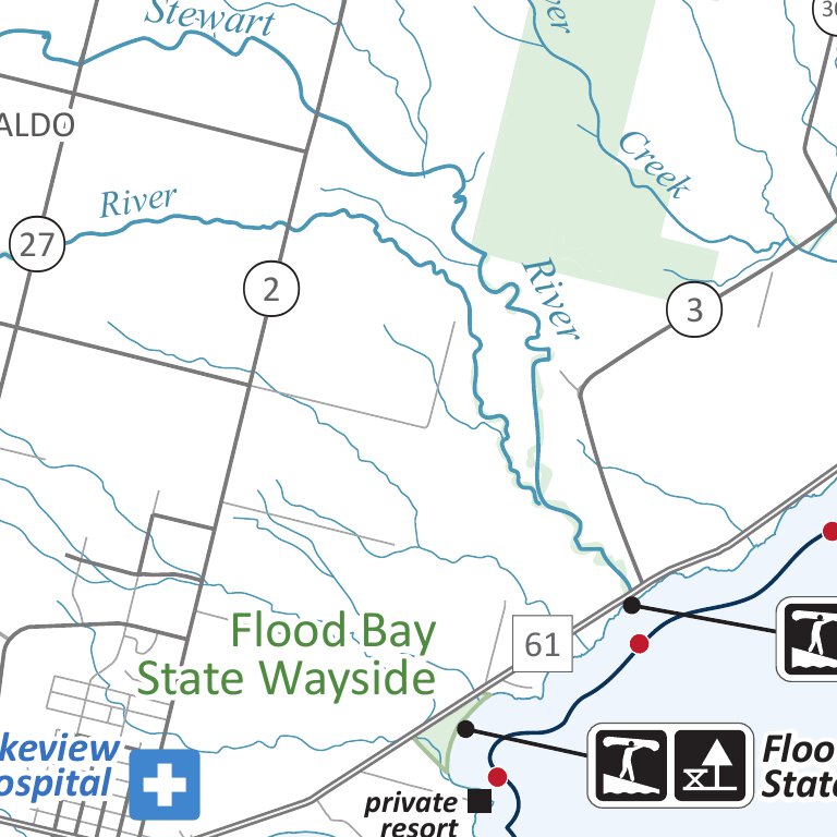 Lake Superior State Water Trail - Map 2 Knife River to Split Rock ...