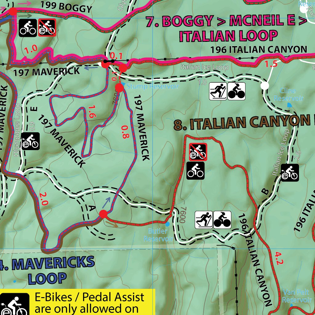 Boggy Draw Mountain Bike Trail Map, Dolores Colorado by Big Loop Maps ...