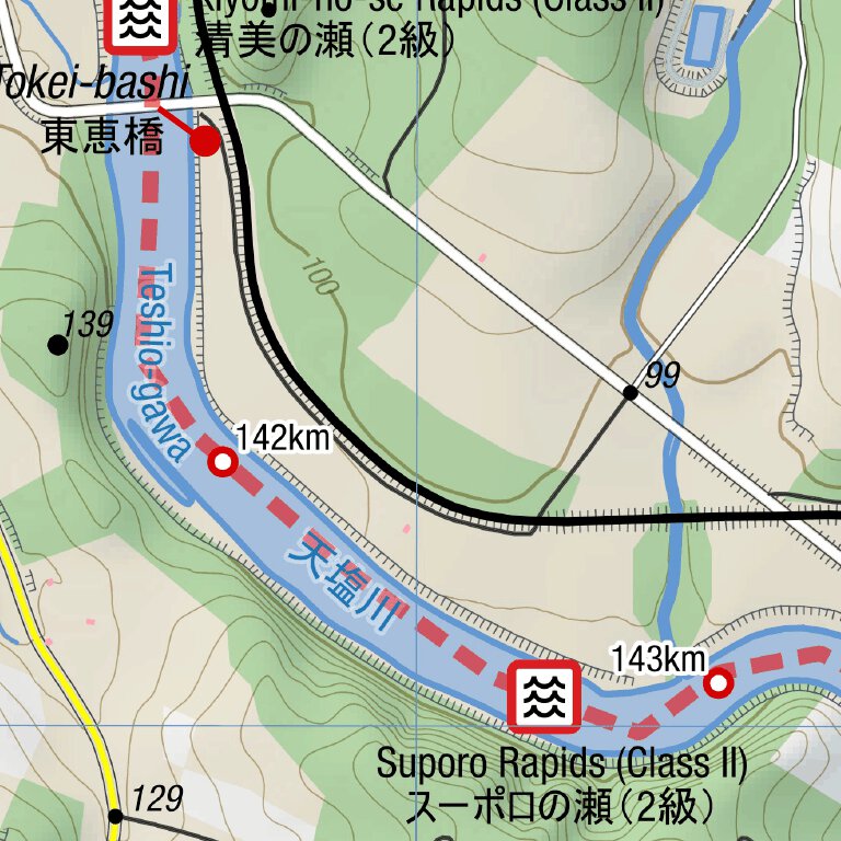 The Great Teshio River Journey (Hokkaido, Japan) Map by HokkaidoWilds ...