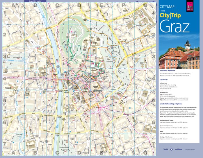 Citymap Graz 2021 Map by Reise Know-How Verlag Peter Rump GmbH | Avenza ...
